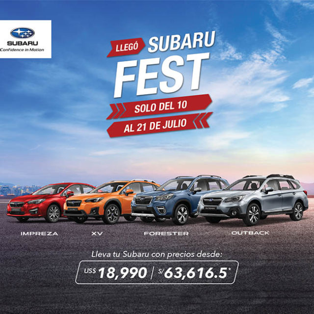 Llegó Subaru Fest con beneficios increíbles - Autos